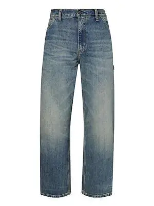 Carhartt Work In Progress Single Knee Straight-leg Denim Trousers - Blue