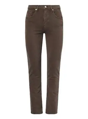 FRAME Straight-leg Stretch-woven Jeans - Mocha