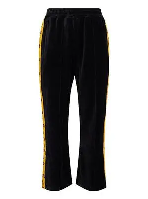 BILLIONAIRE BOYS CLUB Logo-printed Trim Straight-leg Velour Tracksuit Bottoms Xxl - Black