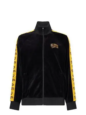 BILLIONAIRE BOYS CLUB Logo-printed Trim Velour Tracksuit Top - Black