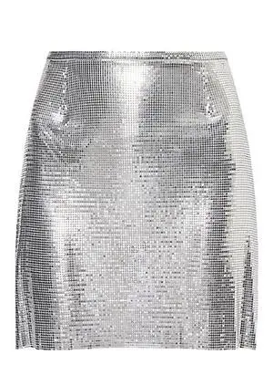 Rabanne Mesh Mini Skirt - Silver
