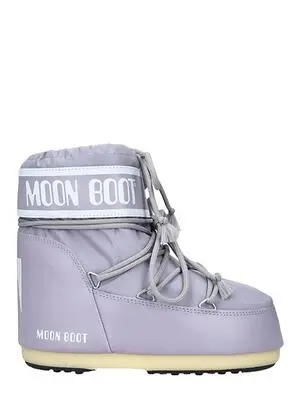Moon Boot Icon Low 2 Woven Ankle Snow Boots - Lilac