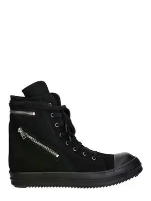 Rick Owens Cargo Sneaks Zip-detail Sneakers - Black