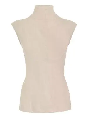 Proenza Schouler White Label Zane Brushed Rib Top - Neutrals
