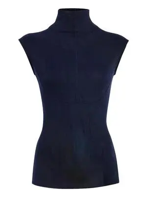 Proenza Schouler White Label Proenza Schouler White Label Zane Ribbed Top Blue