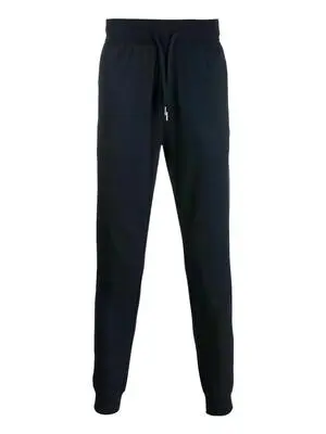 BOSS Logo-print Slim Tapered Track Pants - Blue