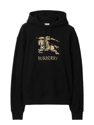 Burberry Ombré Cotton Hoodie - Black