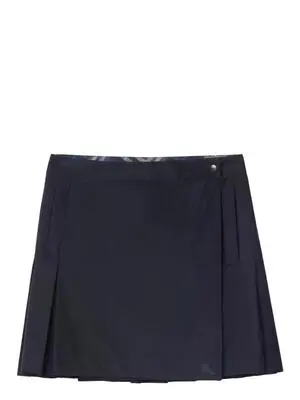 Burberry Wrap Mini Skirt - Blue