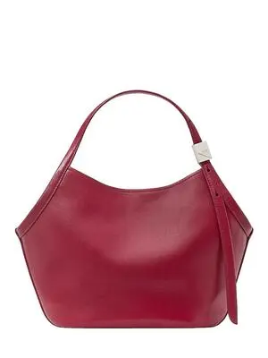 Kate Spade New York Deco Small Leather Tulip Tote - Red Jam