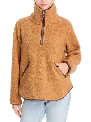 Tommy Bahama High Pile Fleece Popover - Golden Sugar