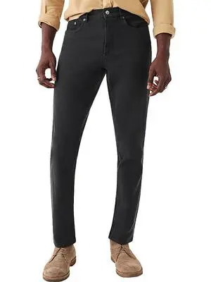 Faherty Brand Slim Fit Stretch Terry Pants Onyx Black