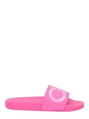 FERRAGAMO Rubber Pool Slides - Pink