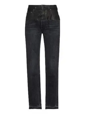 AMIRI Jeans In Cotton And Cow Leather