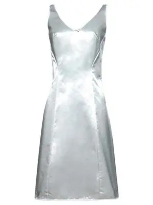 Miu Miu Astro Satin Dress - Light  Blue