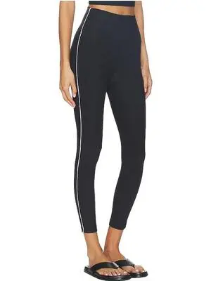 Beyond Yoga Spacedye Ready Midi Legging In Black - Darkest Night
