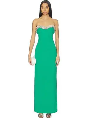 Simkhai Riona Bustier Gown - Kelly Green