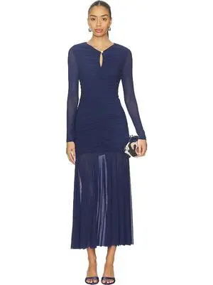 Astr The Label Yasmine Dress - Navy