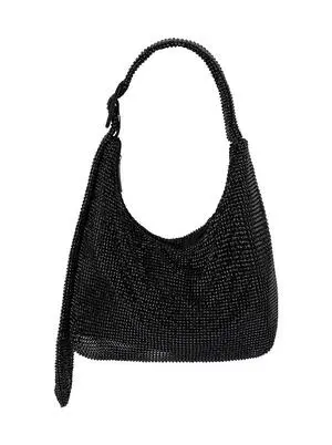 OLGA BERG Calypso Crystal Shoulder Bag - Black