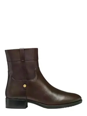 Geox Felicity Leather Boots - Brown