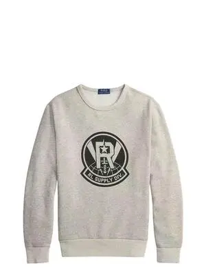 Polo Ralph Lauren Graphic Print Crewneck Sweatshirt - Grey