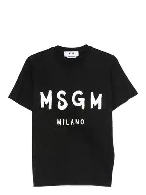 MSGM Milano Logo T-shirt - Black