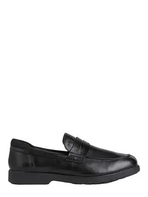 Geox Logo-detail Leather Loafers - Black