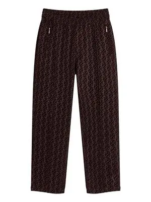 Drole De Monsieur Monogrammed Tracksuit Trousers - Dark Brown