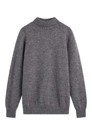 JAMIESON'S OF SHETLAND Roll Neck Knit - Slate