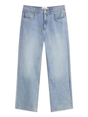 WAX LONDON Vintage Denim Loose Fit Jeans - Antique Blue