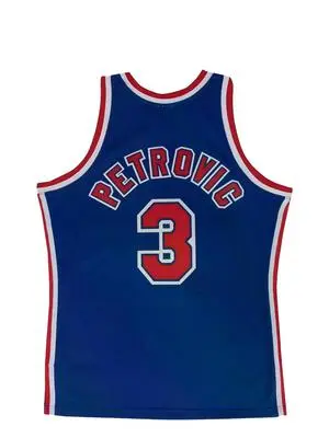 Mitchell & Ness Drazen Petrovic New Jersey Nets 1992-93 Jersey - Blue