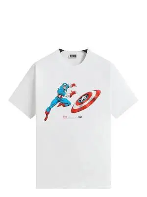 Kith X Marvel Captain America Vintage Tee Shirt - White