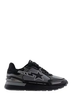 BAPE A Bathing Ape Cross Sta Sneakers - Black
