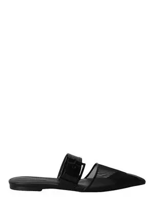 Alexander McQueen Mesh Punk Mules - Black