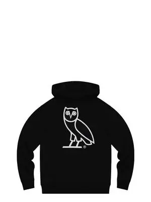 OVO After Dark Glow In The Dark Og Owl Hoodie - Black