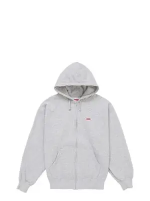 Supreme Small Box Zip Up Hooded Sweatshirt - Heather Grey