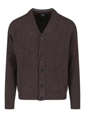 DRUMOHR Merino Wool Cardigan - Brown