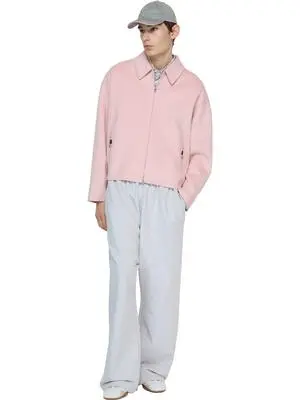 Acne Studios Relaxed Fit Cashmere Blend Jacket Baby Pink
