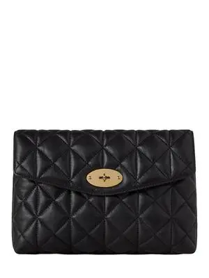 Mulberry Large Leather Darley Cosmetic Pouch - Black