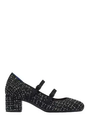 Rothy's Double Buckle Mary Jane Heel Twilight Tweed