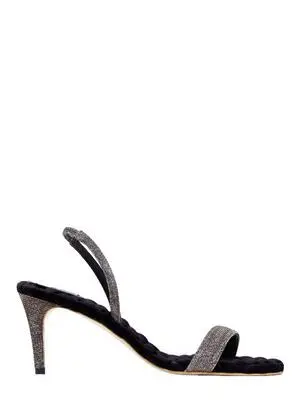 Aera Claudia Slingback Heel Sandal - Metallic Lurex