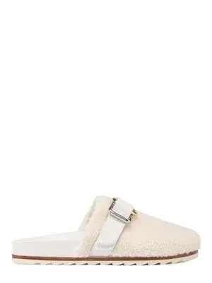 J/SLIDES NYC Rosie Suede Mules - Natural
