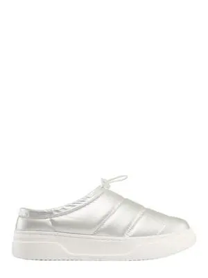 J/SLIDES NYC Coco Platform Mules - Silver