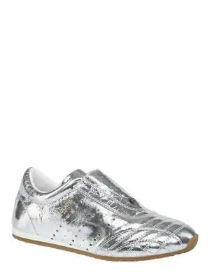 J/SLIDES NYC Paris Leather Sneaker - Silver