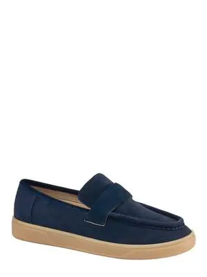 J/SLIDES NYC HEATH Leather Loafer Navy
