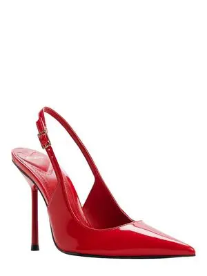 Aldo Pointed Toe Slingback Pumps - Medium Red