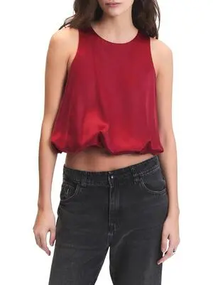 Deluc Leonard Crop Sleeveless Top - Rouge