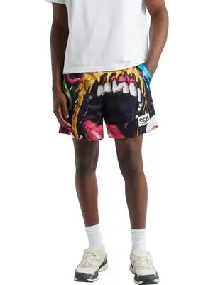 ROLLING LOUD Graphic Mesh Shorts - Black Multi