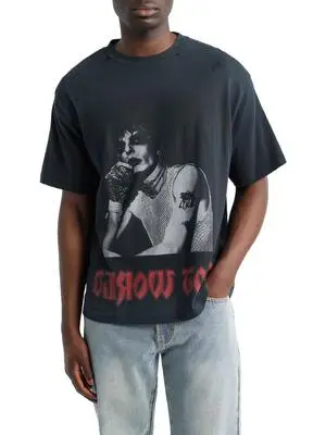 ROLLING LOUD Backstage Crew Graphic T-shirt - Black