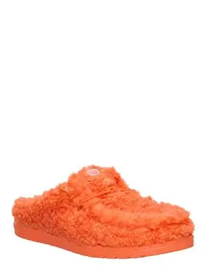HEY DUDE Wally Faux Shearling Slipper - Electric Orange