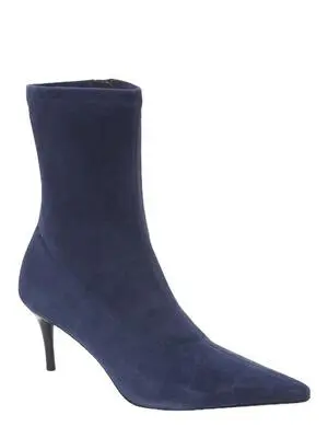Rag & Bone Mercer Pointed Toe Bootie - Navy Suede